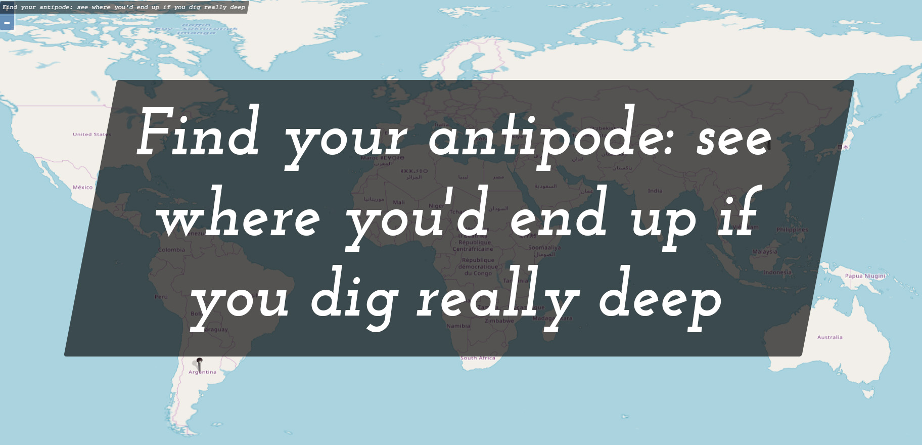 Interactive Antipodes